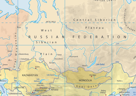 World Political / Physical Map | GeoAtlas | I Love Maps