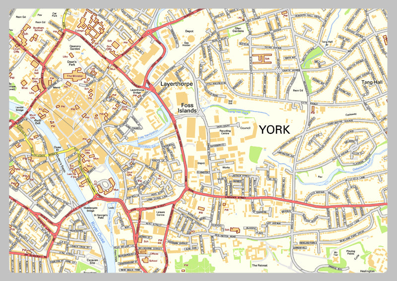 York Street Map– I Love Maps