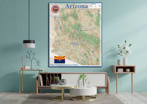 Arizona Physical State Map– I Love Maps