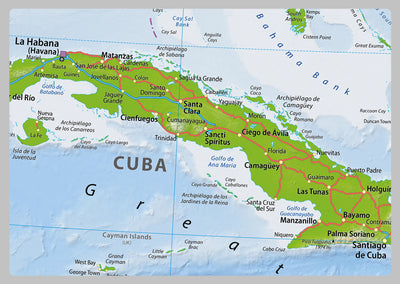 Caribbean Physical Map– I Love Maps