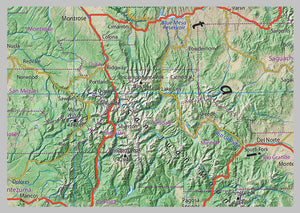Colorado Physical State Map– I Love Maps