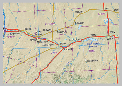 Colorado Physical State Map– I Love Maps