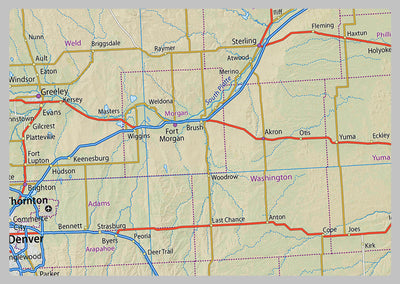 Colorado Physical State Map– I Love Maps