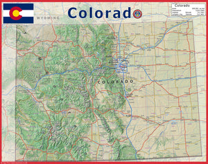 Colorado Physical State Map– I Love Maps