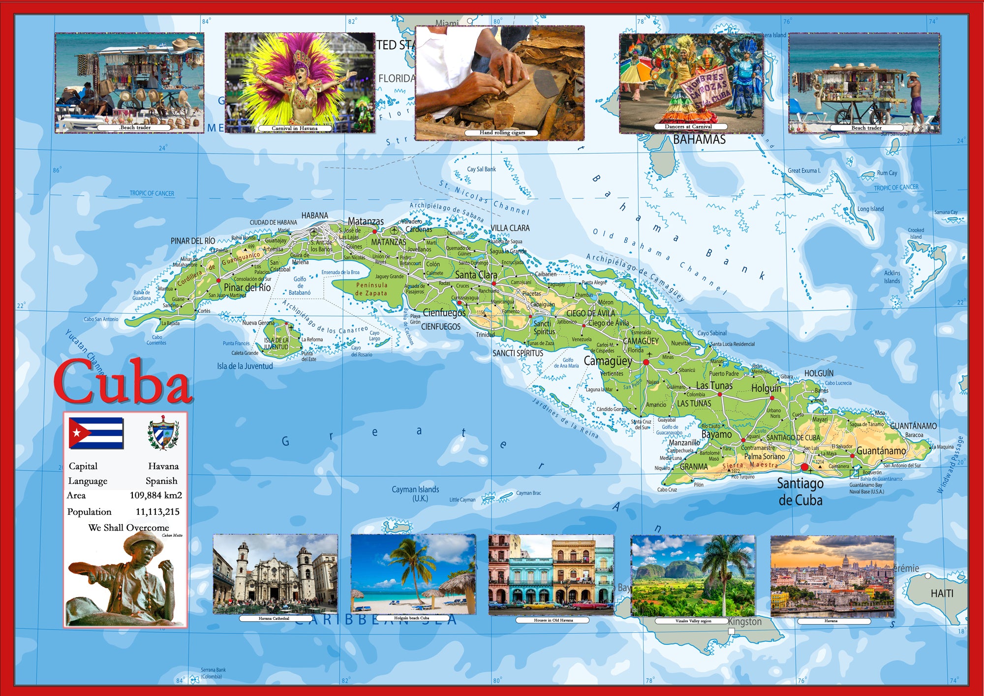 Illustrated Map of Cuba– I Love Maps