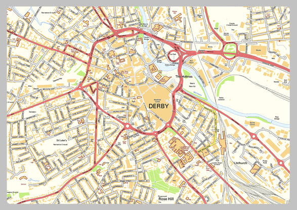 Derby Street Map– I Love Maps