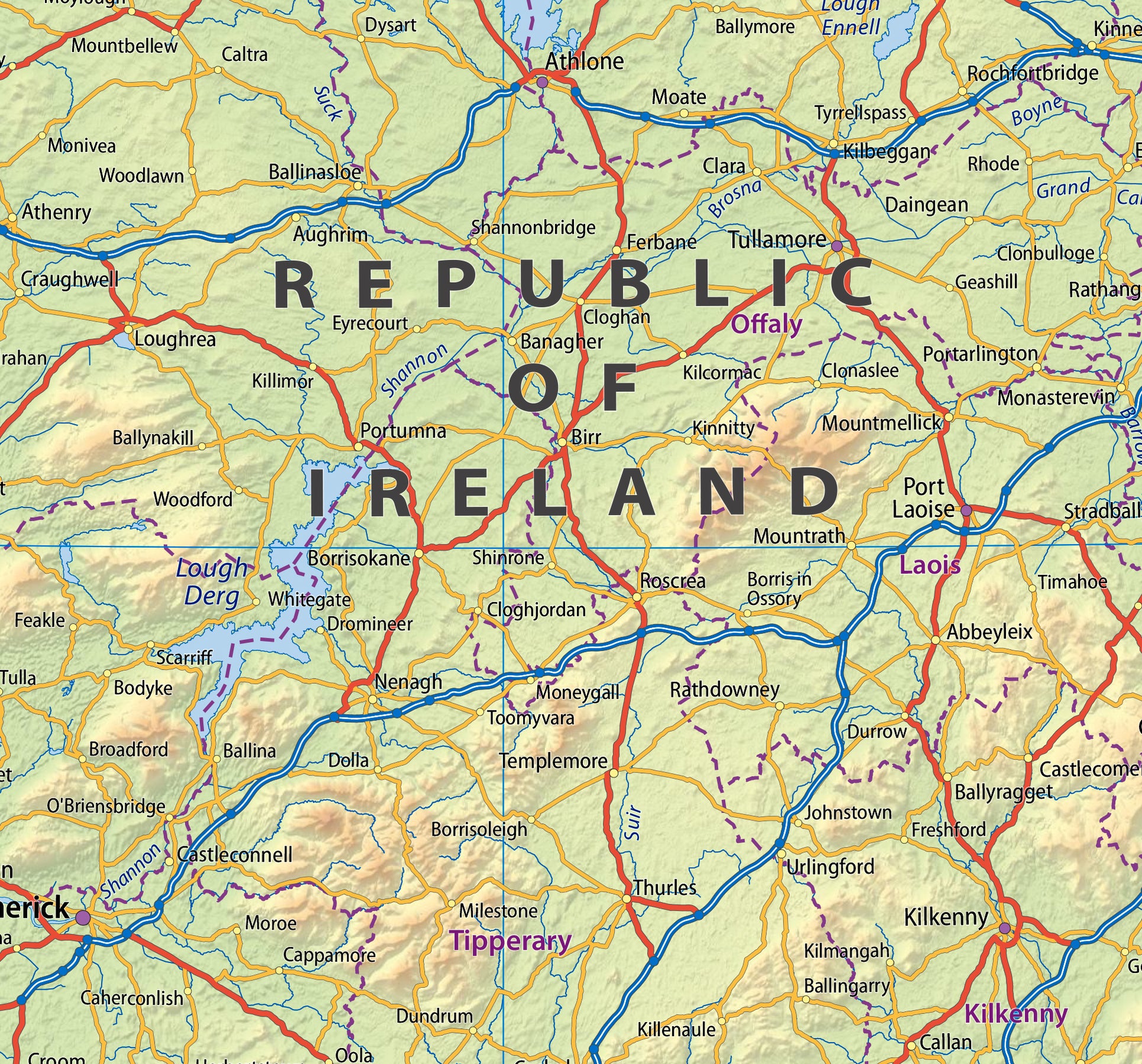 Map of Ireland - A2– I Love Maps