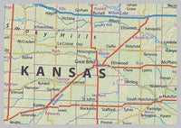 Kansas Physical State Map– I Love Maps