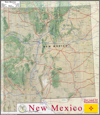 New Mexico State Map– I Love Maps