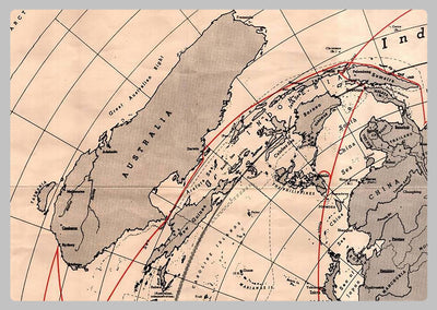 1950 - North Polar Azimuthal Equidistant Projection Map– I Love Maps