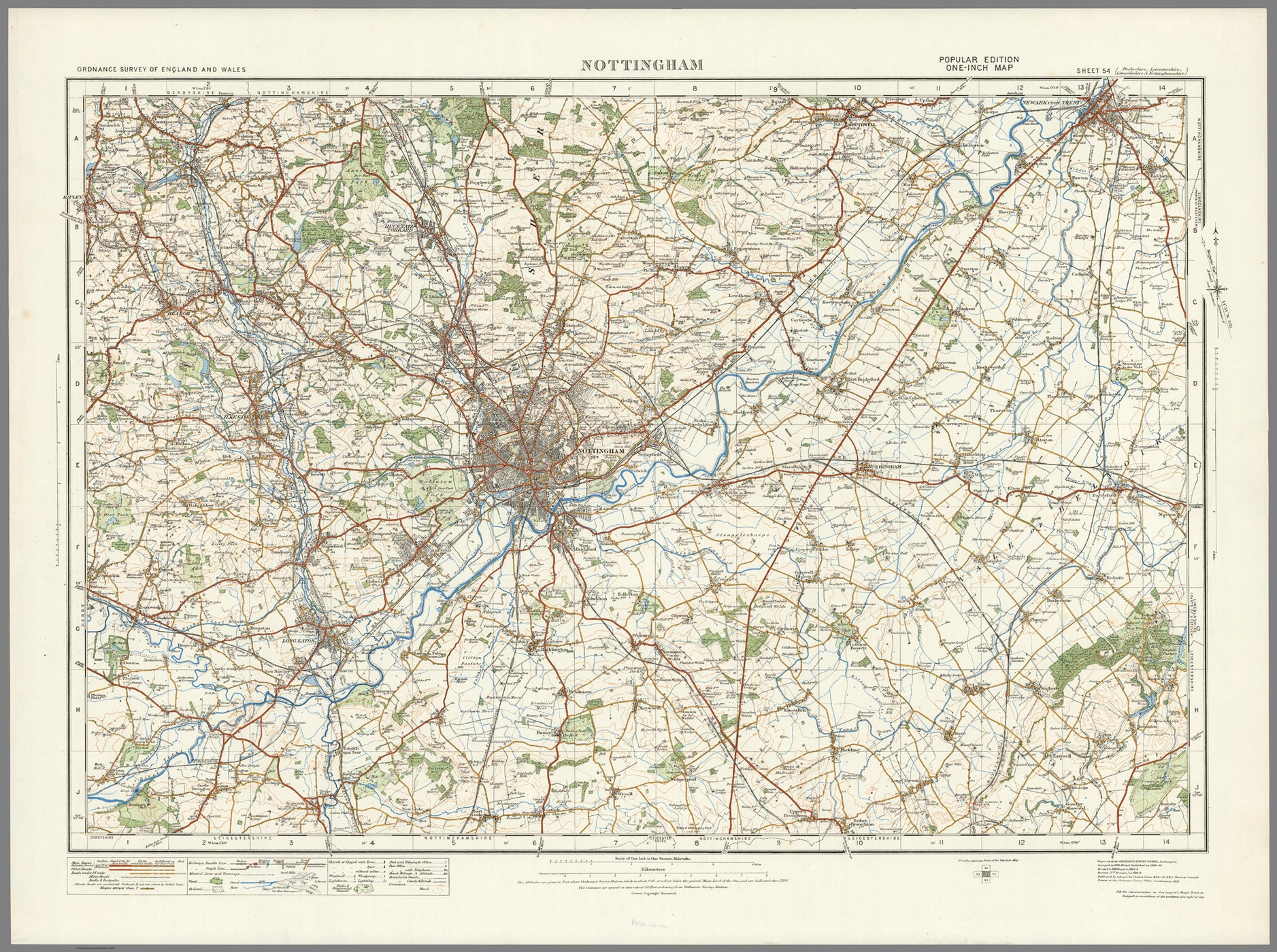 1920 Collection - Nottingham Ordnance Survey Map– I Love Maps