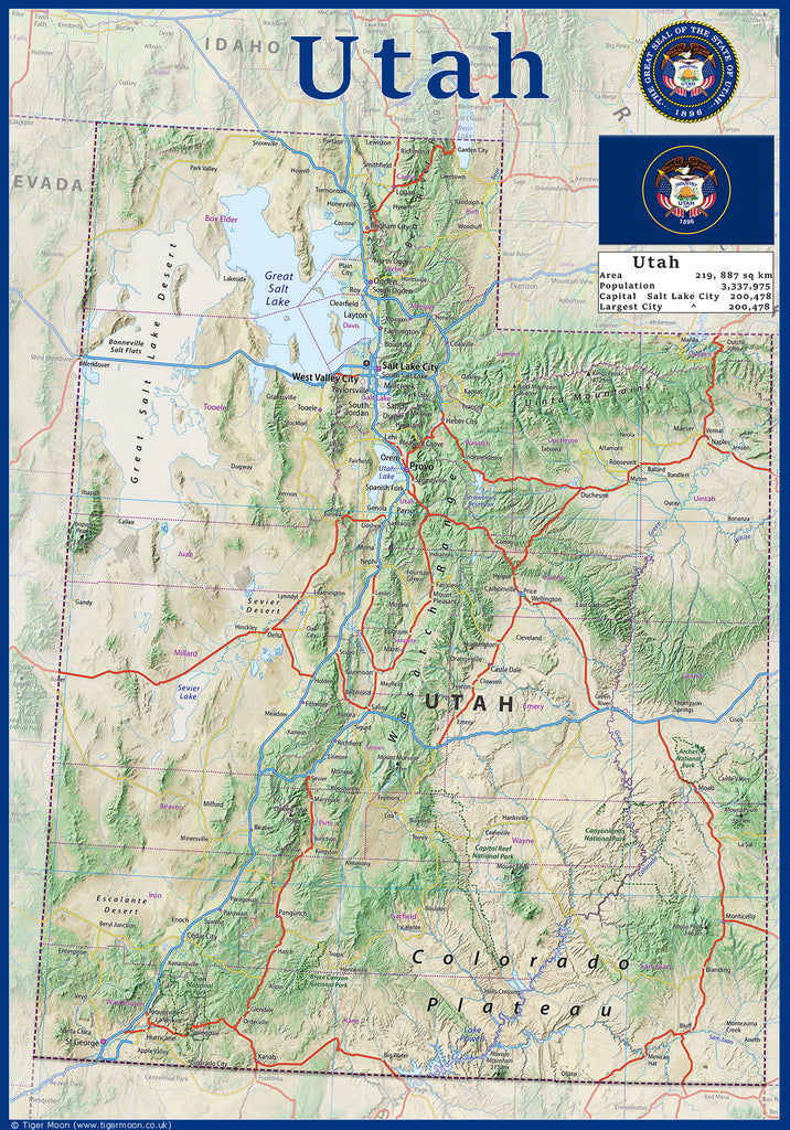 Utah State Map | I Love Maps