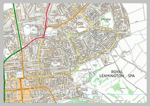 Royal Leamington Spa and Warwick Street Map– I Love Maps