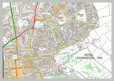 Royal Leamington Spa and Warwick Street Map– I Love Maps