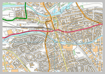 Royal Leamington Spa and Warwick Street Map– I Love Maps