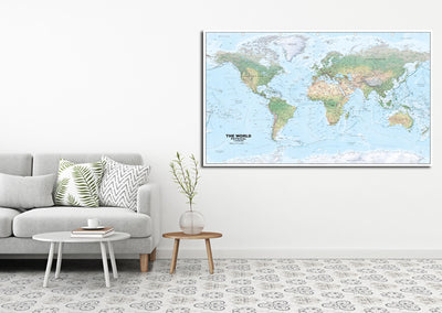 Detailed World Physical Map– I Love Maps
