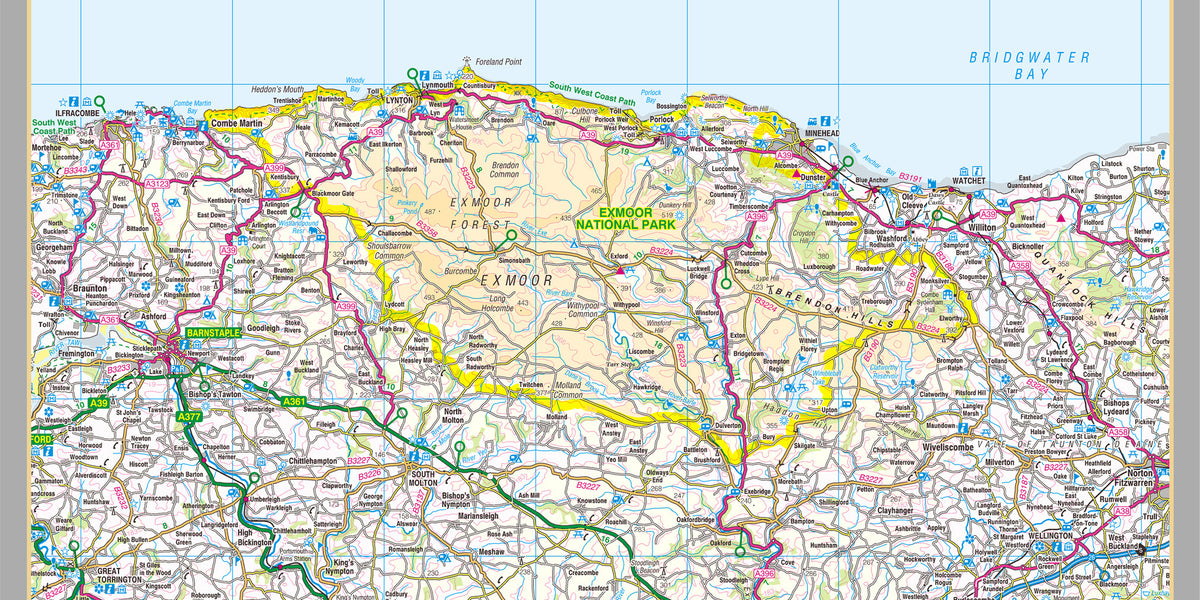Exmoor National Park Map– I Love Maps