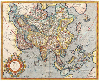 1607 - Map of Asia by Gerard Mercator– I Love Maps