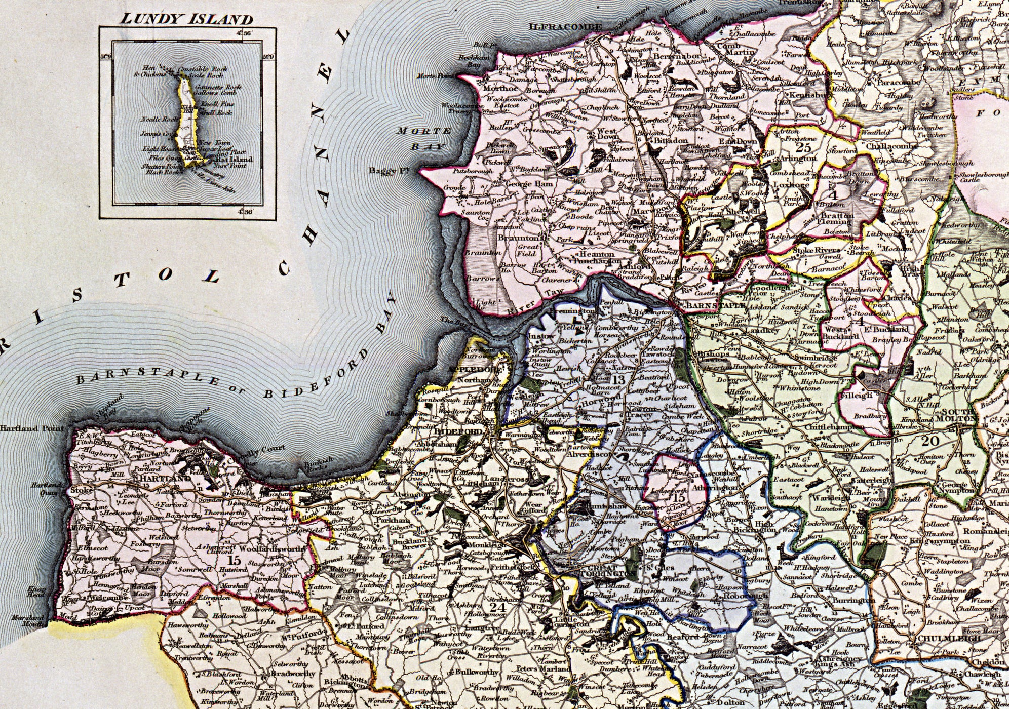 Antique 1829 Map Of Devon by C.J Greenwood– I Love Maps