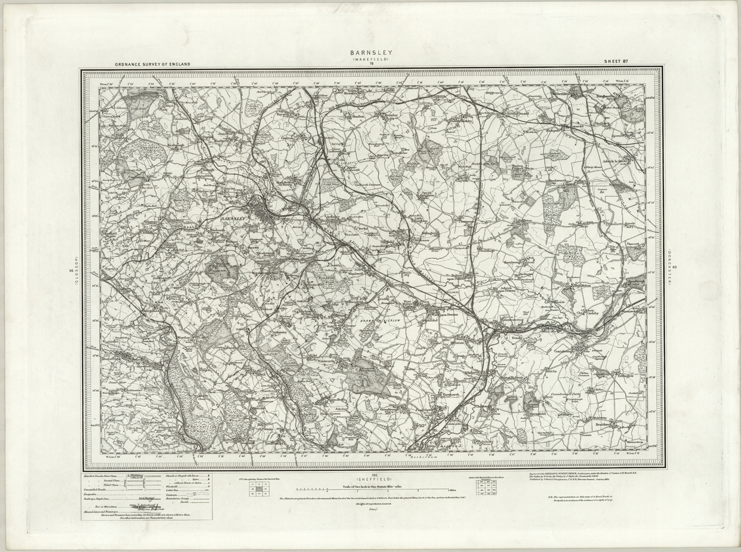 1890 Collection - Barnsley (Wakefield) Ordnance Survey Map– I Love Maps