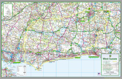 West Sussex County Map– I Love Maps