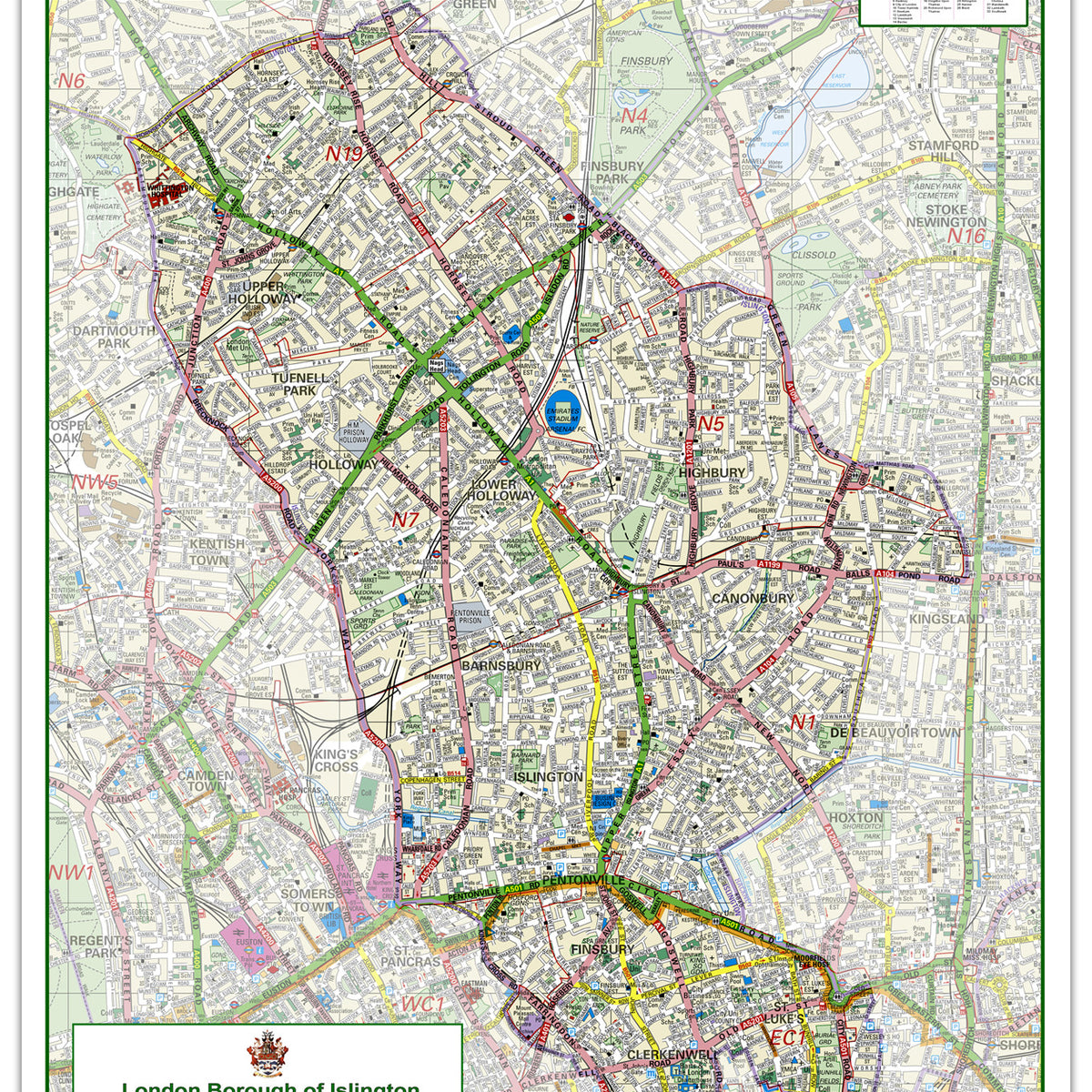 Islington London Borough Map– I Love Maps