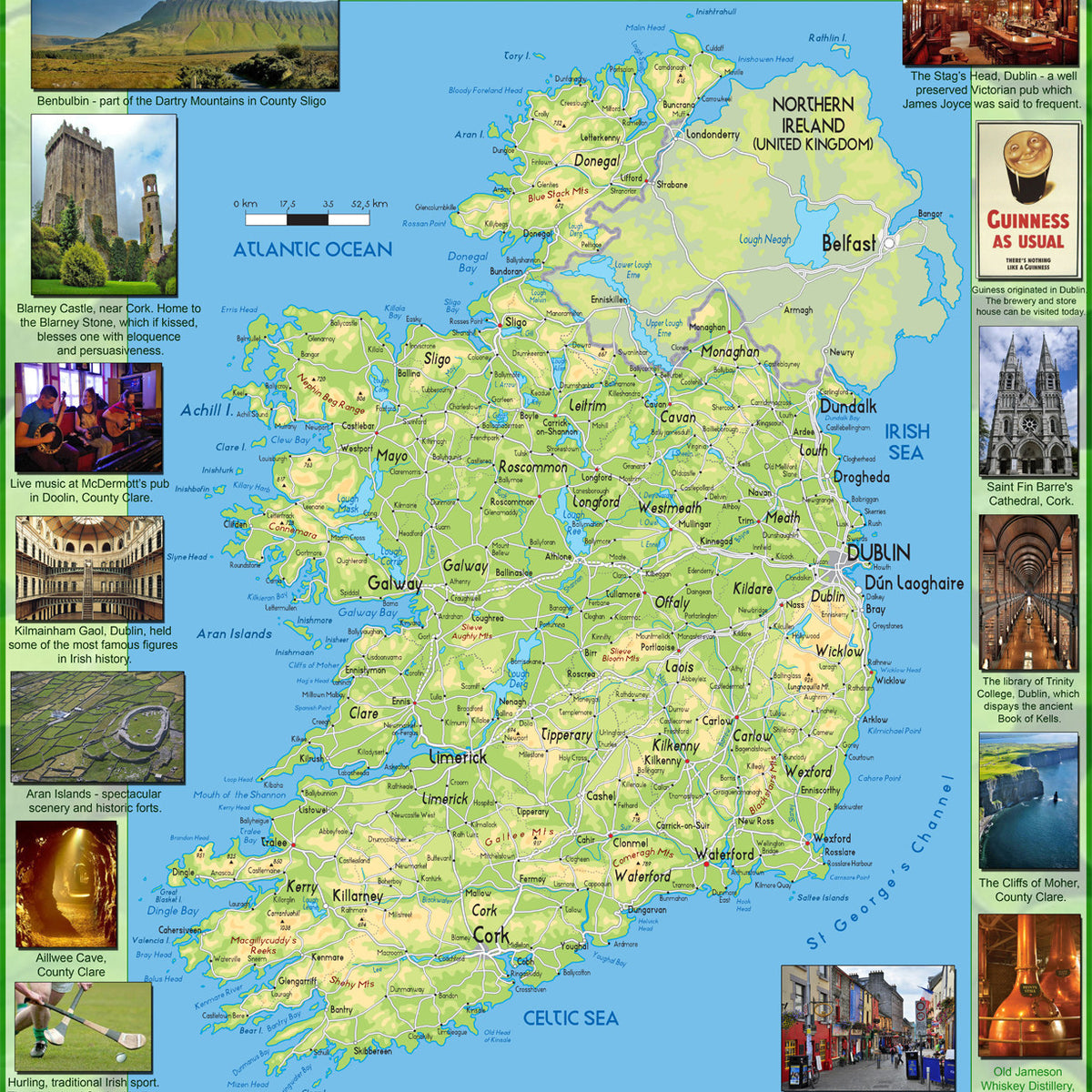 Illustrated Map of Ireland– I Love Maps