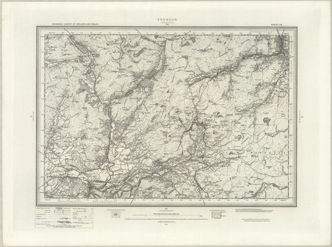 1890 Collection - Snowdon (Bangor) Ordnance Survey Map | I Love Maps