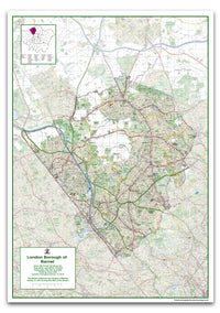 Barnet London Borough Map– I Love Maps
