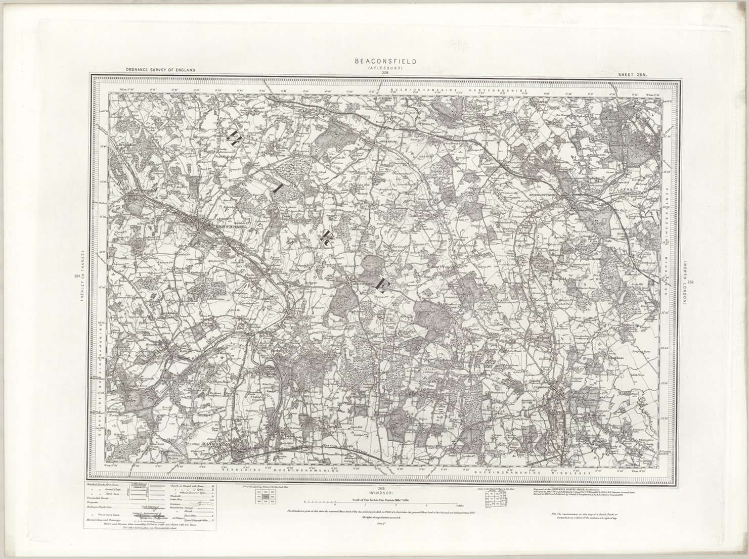 1890 Collection - Beaconsfield (Aylesbury) Ordnance Survey Map– I Love Maps