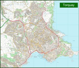 Torquay Street Coastal Area Map– I Love Maps