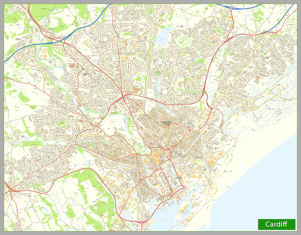 Cardiff Street Map– I Love Maps