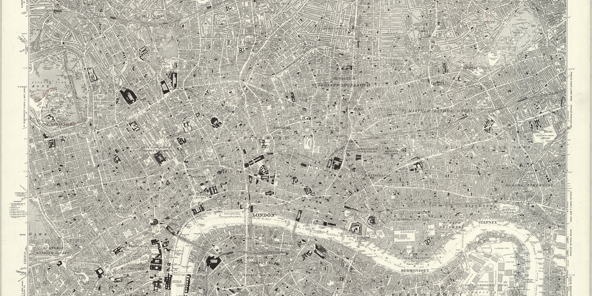 1920 Map of Central London - Ordnance Survey 1:10,560 Scale– I Love Maps