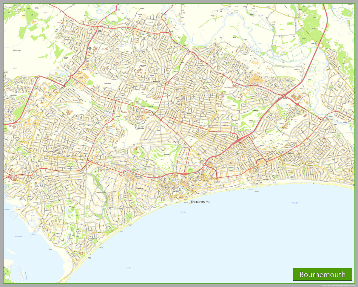 Bournemouth Street Map– I Love Maps