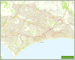 Bournemouth Street Map– I Love Maps