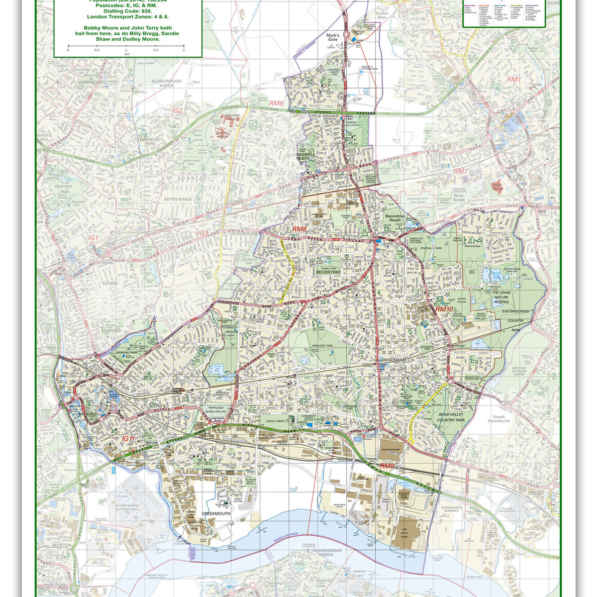 Barking & Dagenham London Borough Map– I Love Maps