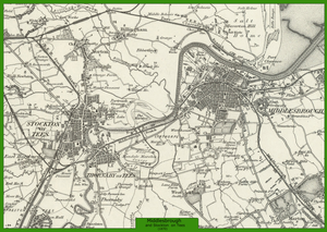 Middlesbrough and Environs - Ordnance Survey of England and Wales 1870 ...