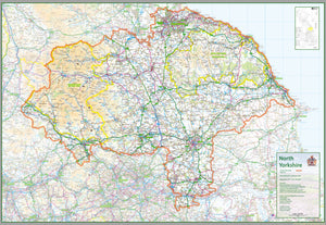 North Yorkshire County Map– I Love Maps