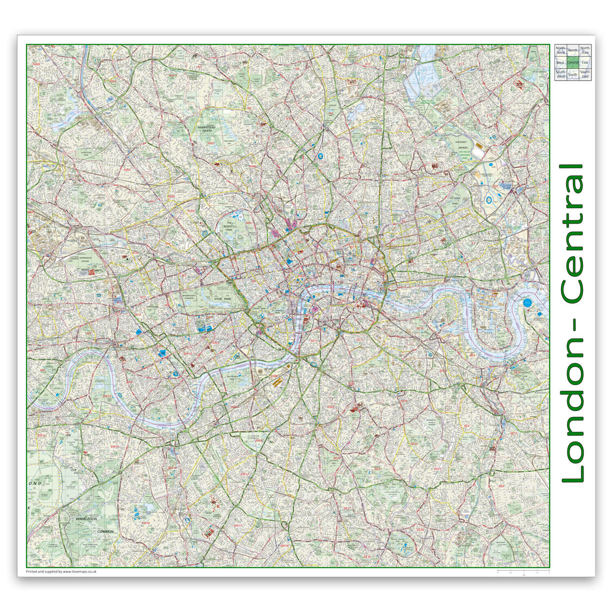 Sheet 5. London Central– I Love Maps