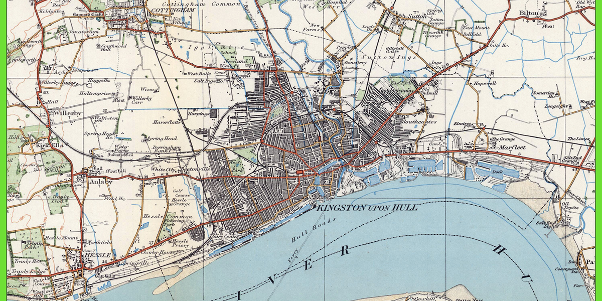 Kingston upon Hull and Environs Ordnance Survey Map 1920– I Love Maps