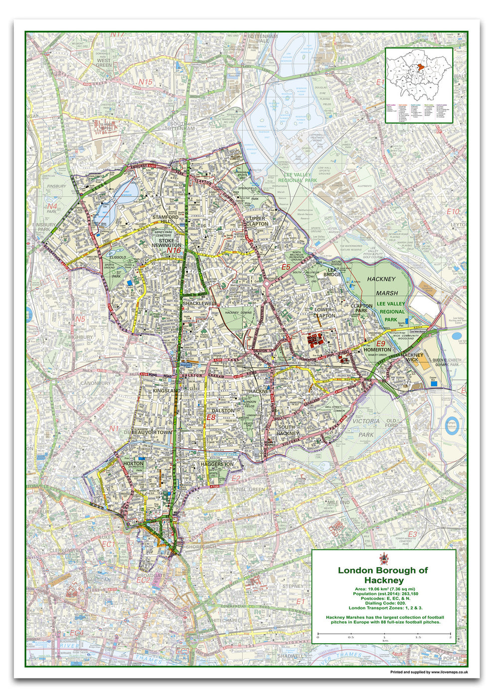 Hackney London Borough Map I Love Maps Hackney London Borough Map I Love Maps