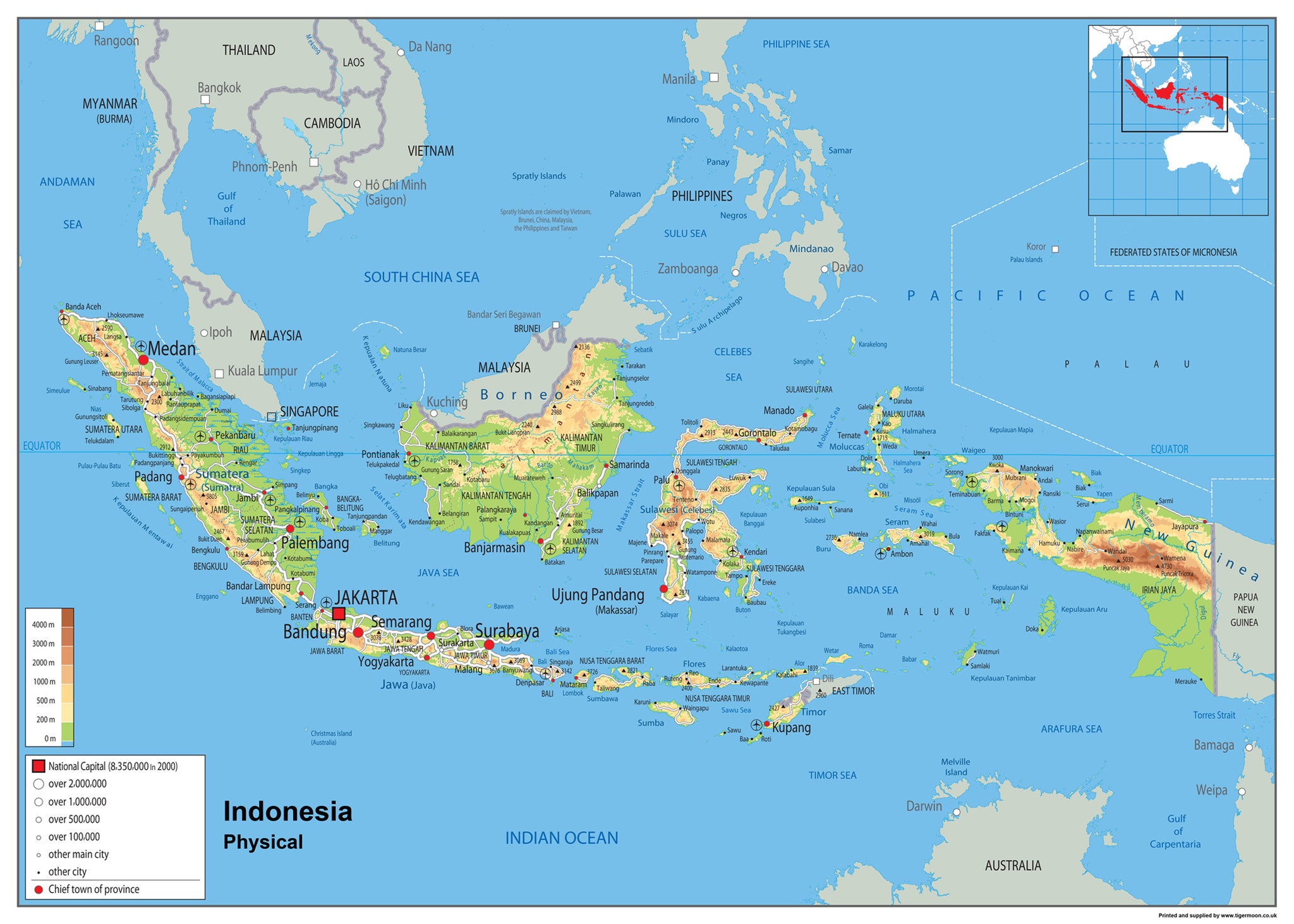 Indonesia Wall Map– I Love Maps