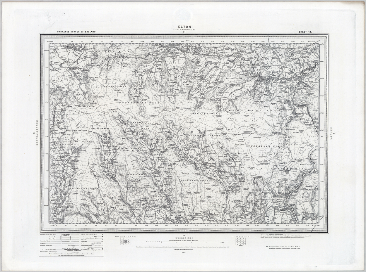 1850 Egton and the North Yorkshire Moors Ordnance Survey Map– I Love Maps