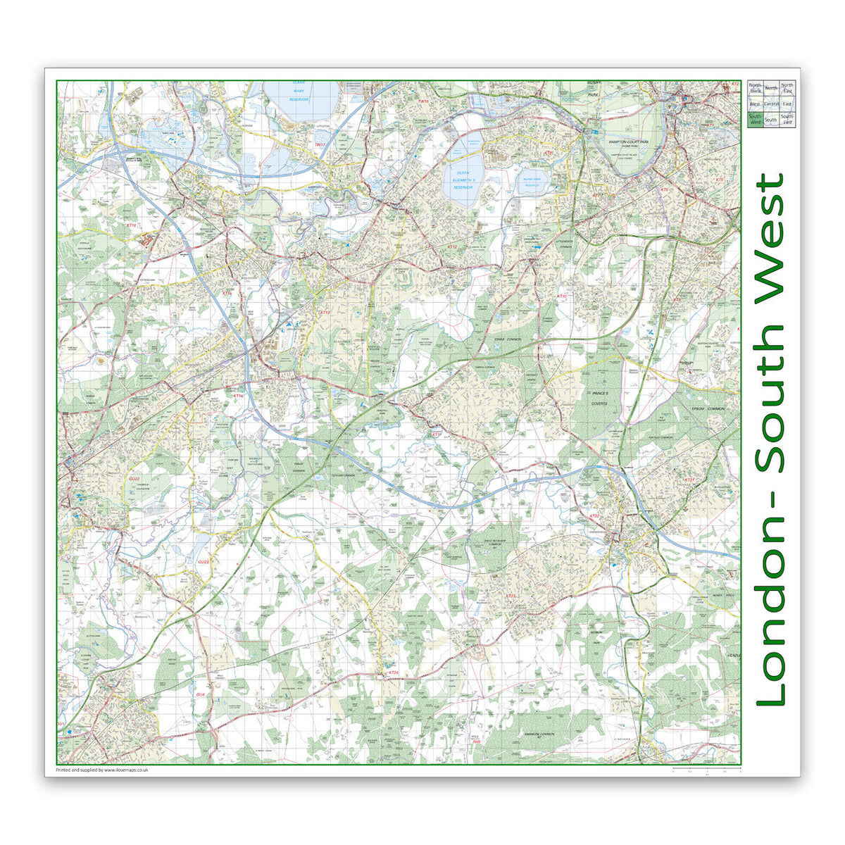Sheet 7. London South West Street Map– I Love Maps