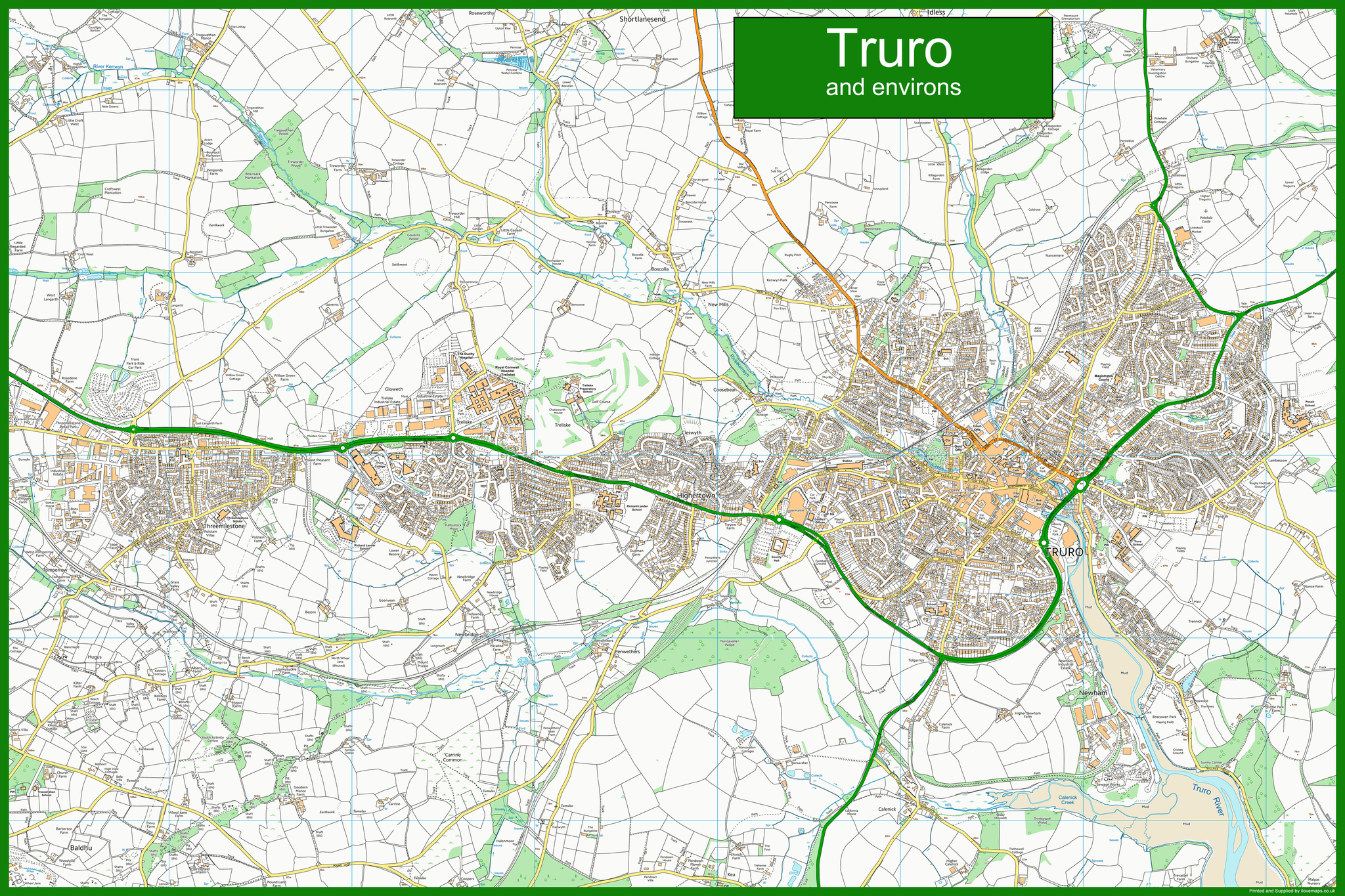 Truro Street Map– I Love Maps
