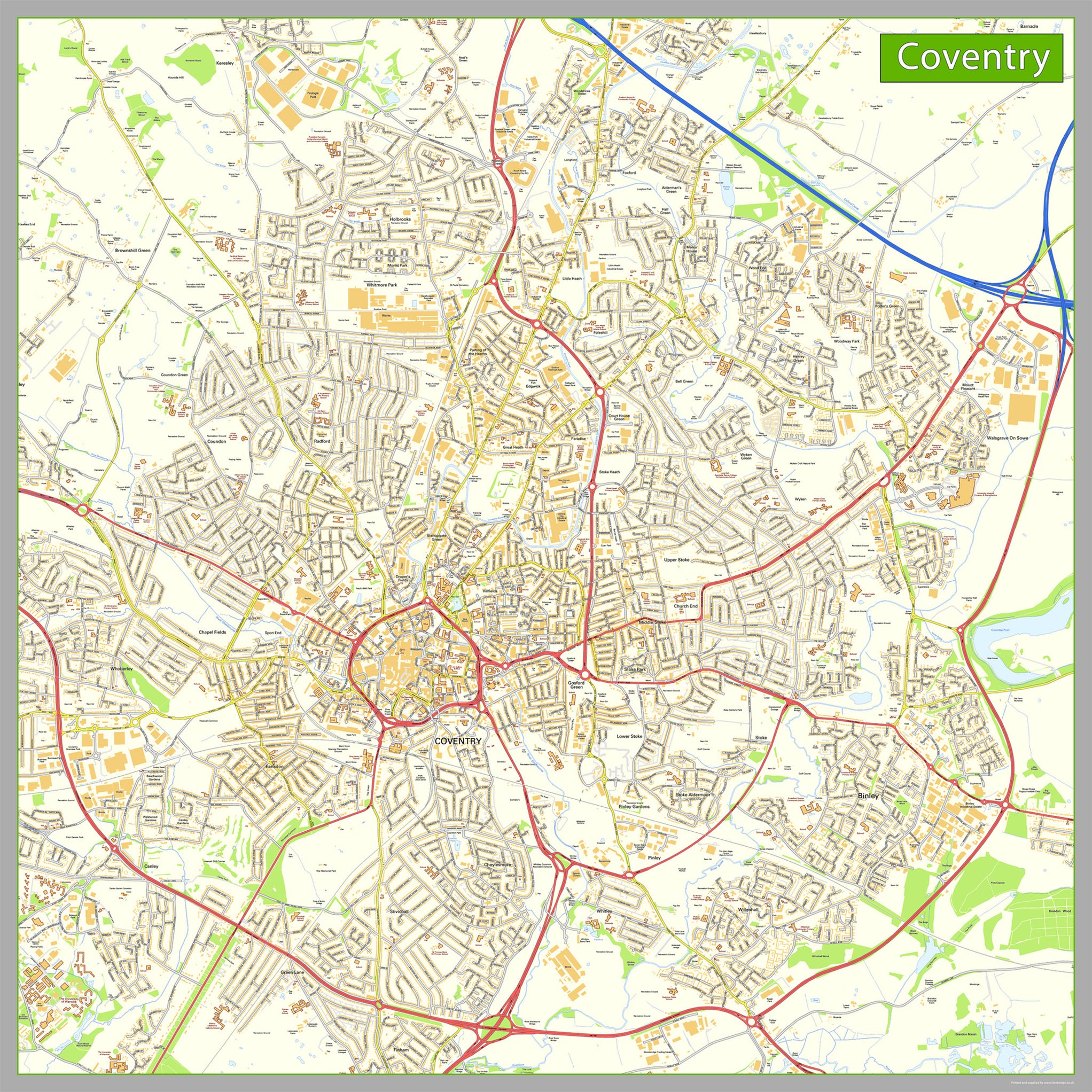 Coventry Street Map– I Love Maps