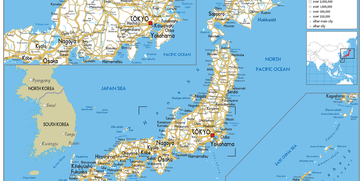 Japan Road Map– I Love Maps