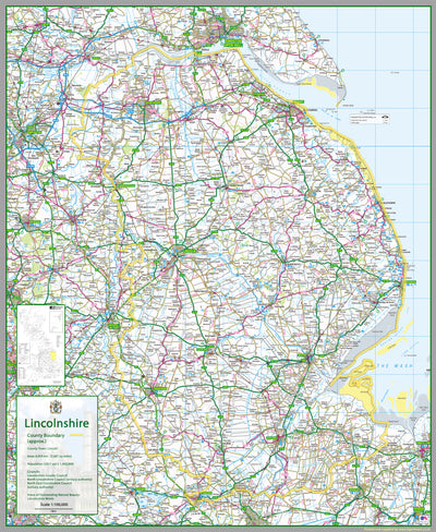 Lincolnshire County Map– I Love Maps