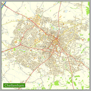 Cheltenham Street Map– I Love Maps