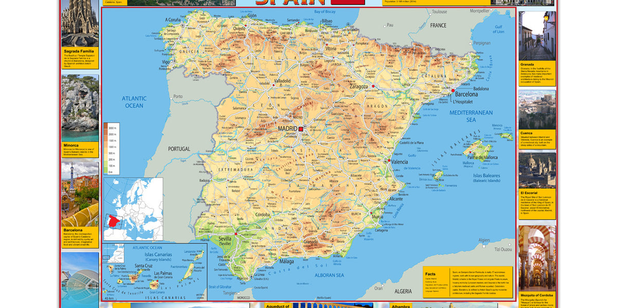 Illustrated Map of Spain– I Love Maps